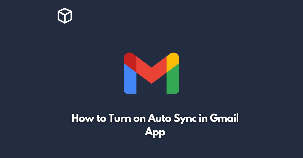 How to Turn on Auto Sync in Gmail App | Programming Cube How to Turn on Auto Sync in Gmail App | Programming Cube